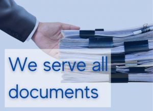 What types of documents do we serve? Process Servers